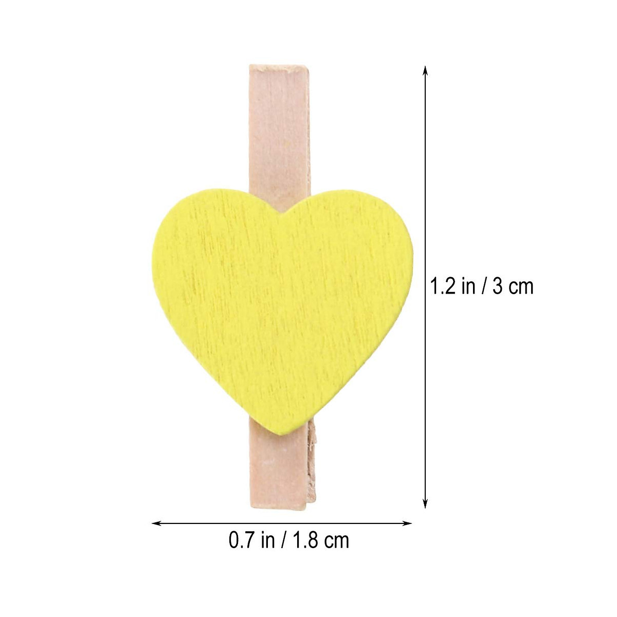 50pcs Love Clip Love Photo Clip Photo Mini Clip Photo Clip Love Photo Wood Clip