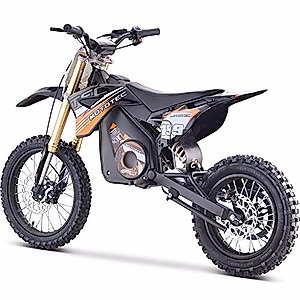 MotoTec 48v Pro Electric Dirt Bike 1800w Lithium Orange, 58x24x36