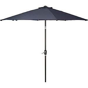 Global Industrial 8-1/2'H Outdoor Umbrella, Olefin, Navy Blue