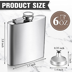 20 Pcs Hip Flask Stainless Steel Liquor Flask with 20 Pcs Funnels Silver Hip Flask for Men Leak Proof Drinking Flask Metal Liquor Hip Flask for Wedding Party Gift