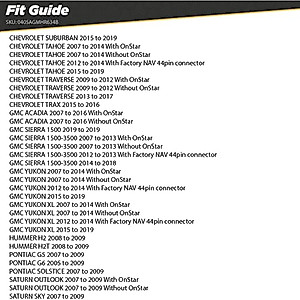 Scosche Compatible with Select 2005 to 2020 Buick, Cadillac, Chevrolet, GMC, Hummer, Pontiac and Saturn Vehicles 6.5” - 6.75” Speaker Adapters for (1 Pair) SAGMHR634