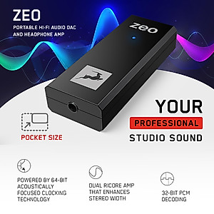 Antelope Audio ZEO Portable Hi-Fi Audio DAC and Headphone Amp with USB Input and 3.5mm Output