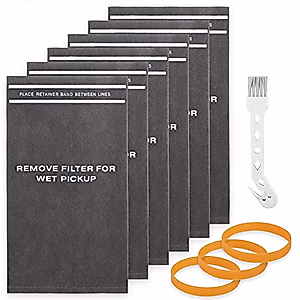 6-Pack 9-38737 Shop Vac Filter Bags for Craftsman 2 to 2.5 Gallon Shop Vacuums and Powerhead Bucket Vac CMXZVBE38737