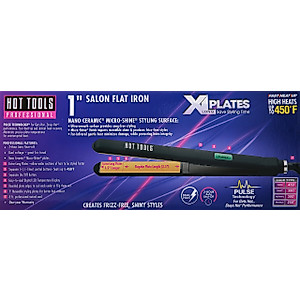 HOT TOOLS 1" Flat Iron - Extra Long Plate