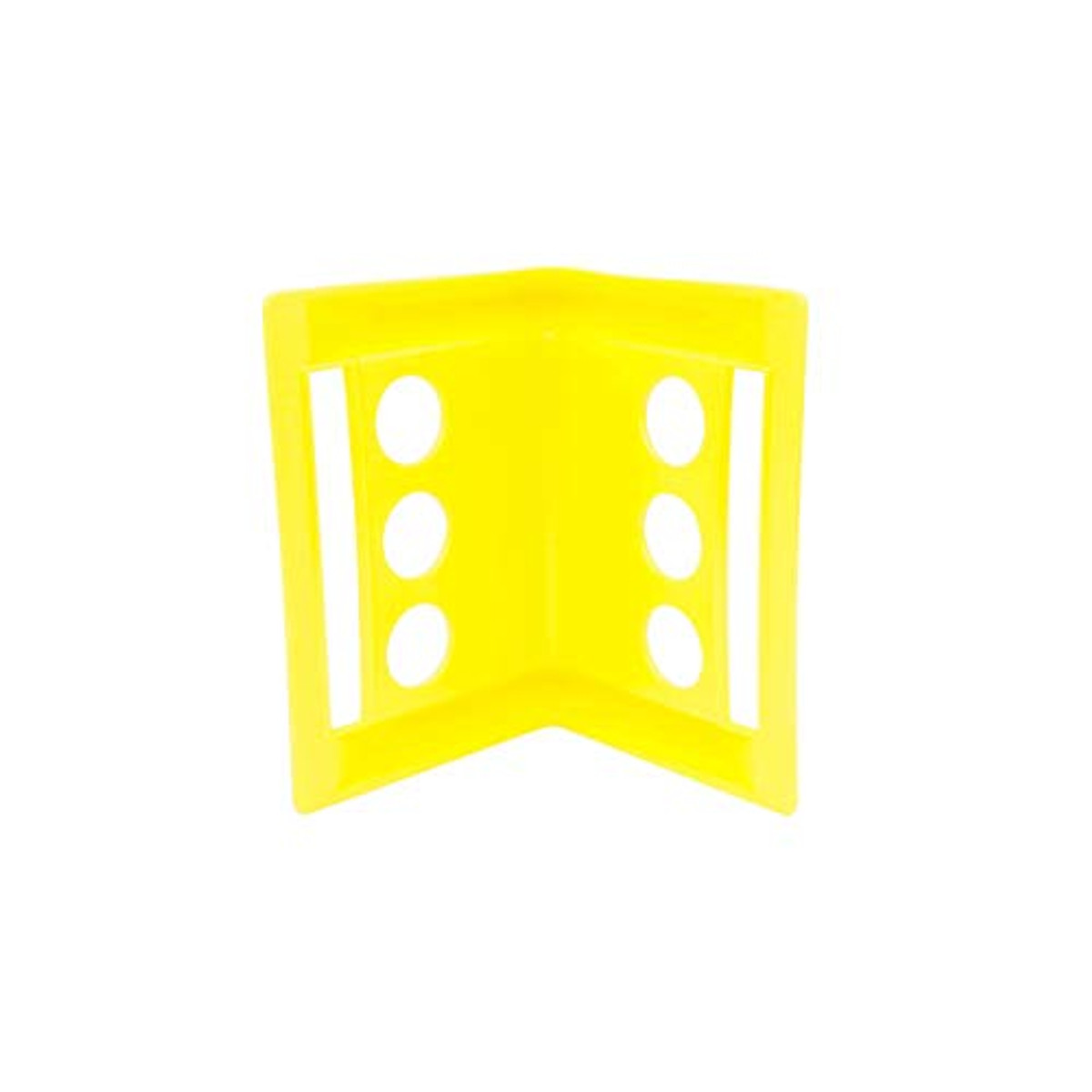 Mytee Products 20 Pack Yellow 4" Flatbed Edge Protectors with Carrying Case - 4" Winch Ratchet Straps Plastic Corner Protectors for Flatbed Cargo Load