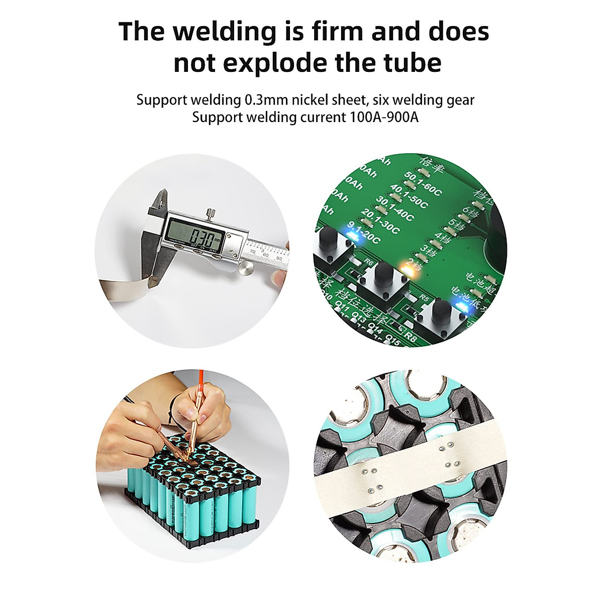 ASHATA DIY Spot Welder, Spot Welding Pen PCB Circuit Board DIY Battery Spot Welder Spot Welding Machine Control Board for Spot Welder Accessories