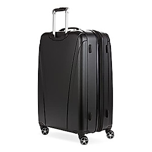 SwissGear 7585 Hardside Expandable Luggage with Spinner Wheels, Black, 3-Piece Set (19/23/27)