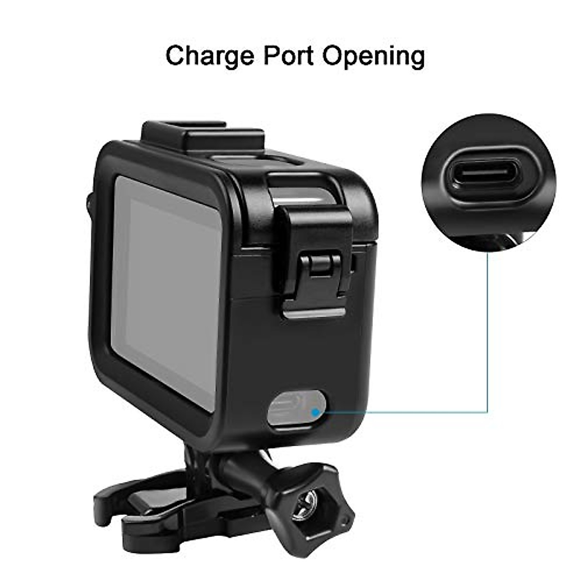 Taisioner Protective Housing Case for GoPro Hero 9 Hero 10 Hero 11 Black Top Opening Frame with Lens Cap and Side Cover Accessories Kit