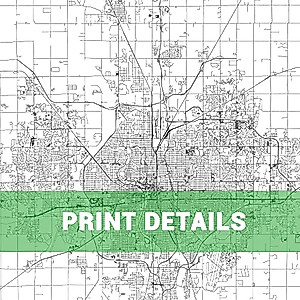 Dear Mapper Wichita United States View Abstract Road Modern Map Art Minimalist Painting Black and White Canvas Line Art Print Poster Art Line Paintings Home Decor (Set of 3 Unframed) (12x16inch)