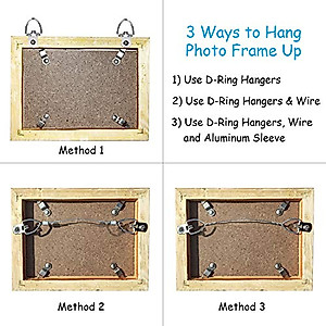 Picture Hanging Kit, Listenman D Ring Picture Hangers with Screws, Picture Hanging Wire(100 Feet) and Aluminum Sleeves, Supports up to 30 lb, Included Screwdriver