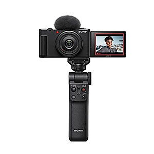 Sony ZV-1F Vlog Camera for Content Creators and Vloggers (Black) (Renewed)