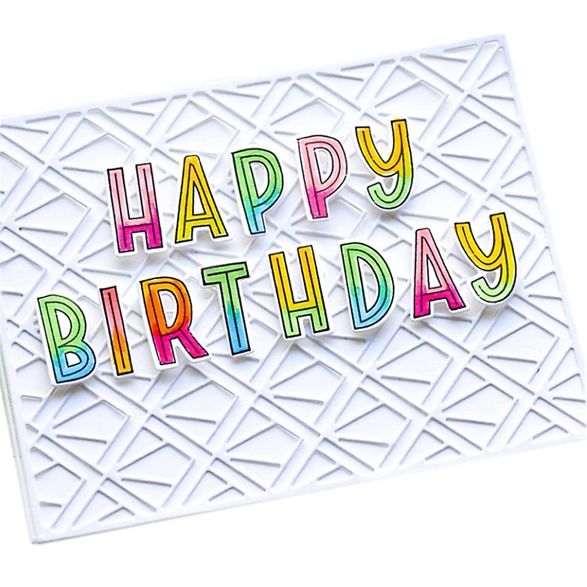 Ammsochy Christmas Border Background Cut Dies DIY Crafts for Paper Card Making Metal Scrapbooking Cutting Tools Album Arts Embossing Template 4.5X5.7IN (Décor Frame D)