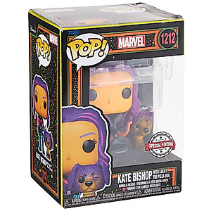 Funko POP TV: Hawkeye - Kate Bishop & Lucky (Blacklight) (Target Exclusive)