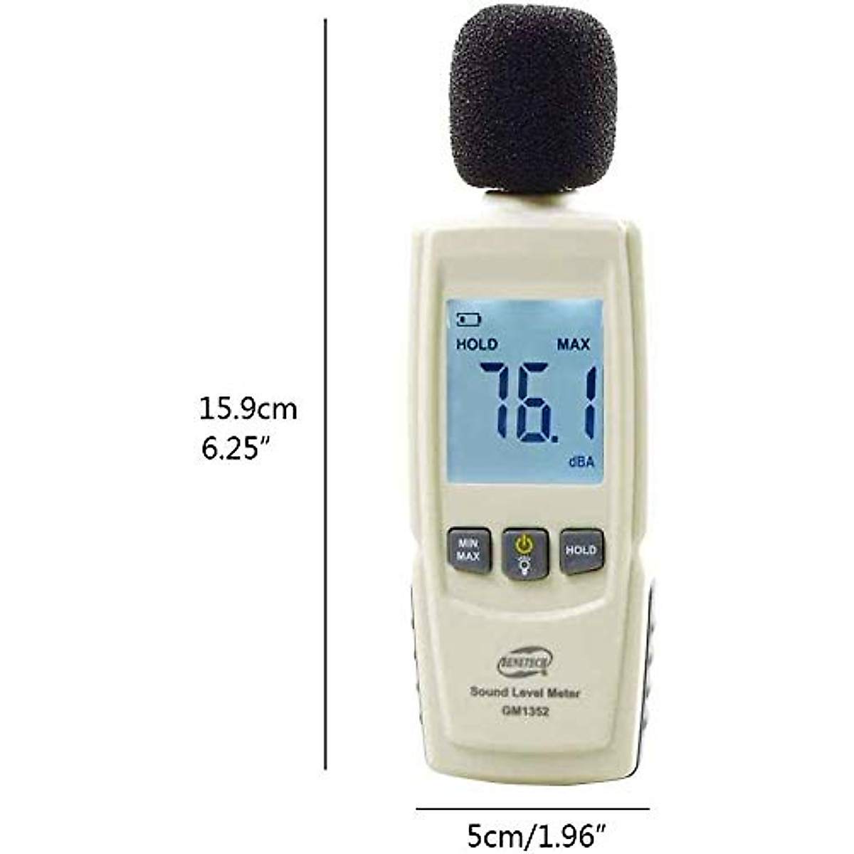 Sound Level Meter Decibels Detector 30-130dBA Digital o Sound Level Meter Noise Measurement Tool for Office Hospitals
