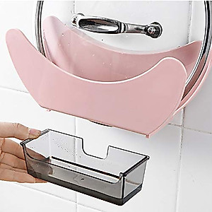 DRNKS Lid Rack Punch-free Shelf with Lid for Receiving Water, Shelf for Pot Lids for Household Kitchen Supplies Applicable to kitchen stove