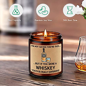 GSPY Scented Candles - Funny Birthday Gifts for Men, Old Man, Women - 30th, 40th, 50th, 60th, 70th, 80th, 90th Birthday Gifts for Him, Best Friend, Dad, Husband, Brother, Uncle - Mens Bday Gift Ideas