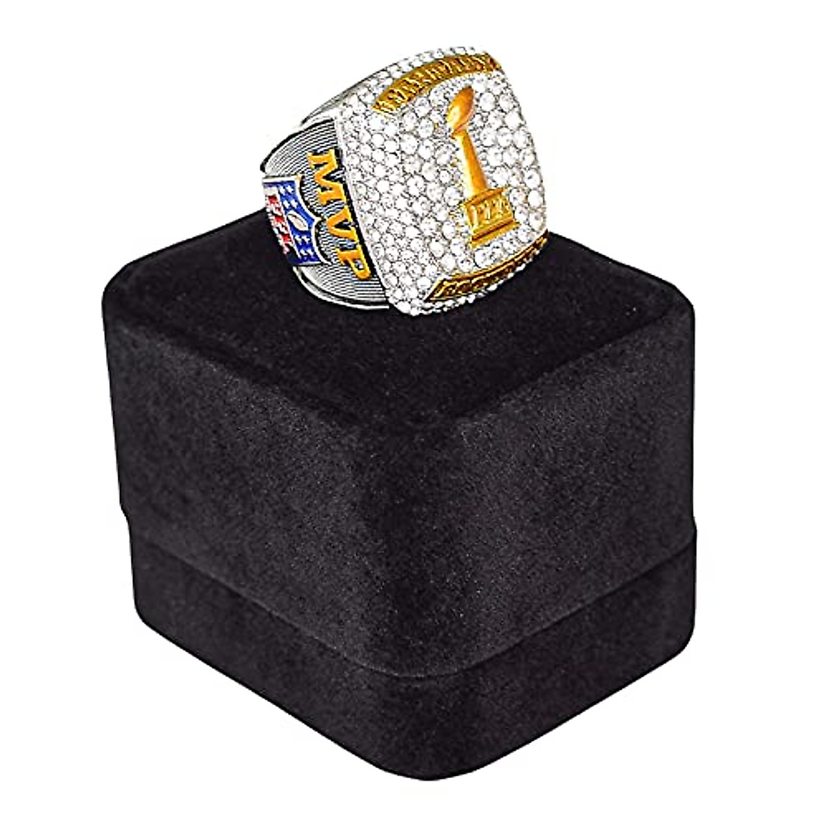 Spire Designs Fantasy Football Championship Ring - FFL Ring with Display Box (10)