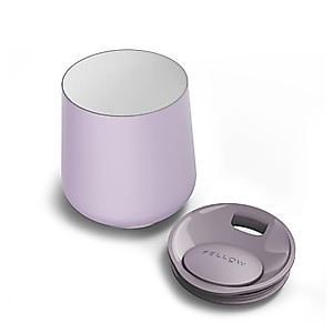 Fellow 12 oz Ruby Wine Tumbler - Insulated Stainless Steel Wine and Cocktail Tumbler with Ceramic Interior and Swivel Pebble Lid (Peri Twinkle)