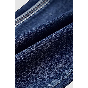 Flamingals Distressed Jeans for Women Mid Waist Ripped Flare Jeans Denim Pants 2023 Trendy Mid Blue L