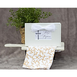 The Grandparent Gift Co. Growing in Faith Keepsake Photo Album, Baby Baptism