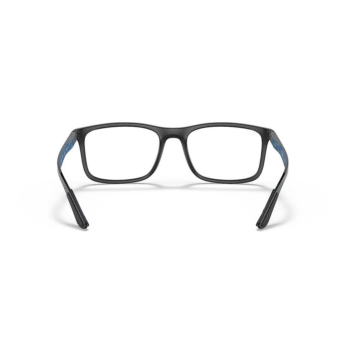 Ray-Ban RX8908 Rectangular Prescription Eyewear Frames, Matte Black/Demo Lens, 53 mm