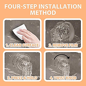 NHO Ovent Mitt Hanger - Twist Lock Suction Clips for Kitchen Stove Gloves - Hooks for Door - Towels Holder for Bathroom - Hanging Stuff for Cabinet Fridge Refrigerator - Grey