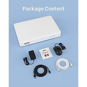 ZOSI H.265+ 3K Lite 8 Channel Security DVR Recorder with 1TB HDD,8CH Hybrid 4-in-1 CCTV DVR for 960H 720P 1080P Home Surveillance Camera System,Person Vehicle Detection,Remote Access,24/7 Recording