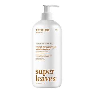 ATTITUDE Volume and Shine Hair Conditioner, For Thin Hair, Naturally Derived Ingredients, Vegan Detangler, Dermatologically Tested, Soy Protein & Cranberries, 32 Fl Oz
