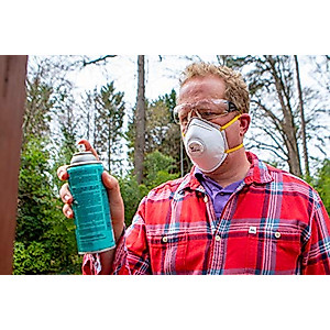 9116 Particulate Respirator Dust Mask with Valve, Two-Strap Cup Style Design, Lightweight with Cushioning Nose Foam, NIOSH Approved 10 Masks