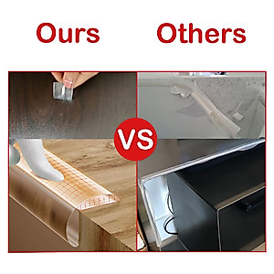 Baby proofing Edge Protector Strip,Clear Soft Silicone Corner Protectors with Upgraded Pre-Taped Strong Adhesive,6.6 FT Edge Guard for Furniture Against Sharp Corner for Cabinets,Tables,Drawers.