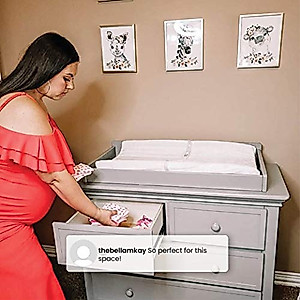 Serta 4 Drawer Dresser, Greenguard Gold Certified, Grey