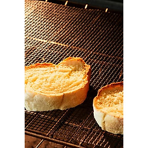 Cestari BBQ Grill Mats Non Stick Grill Toppers- Extra Large Cut to Fit - Pizza Oven Screen - Heavy Duty PFOA Free Grill Mesh Set of 2