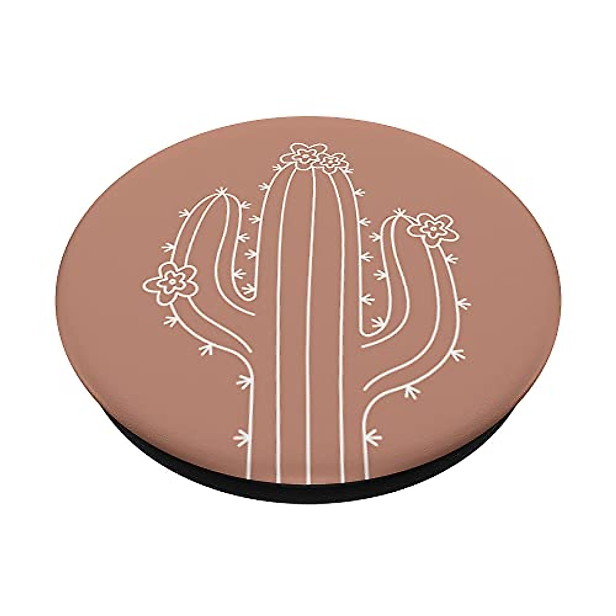 Cute Cactus Cacti Western Country Aesthetic Beige Brown Boho PopSockets Swappable PopGrip