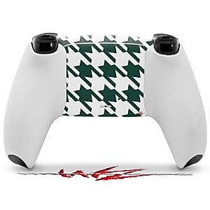 WraptorSkinz Skin Wrap compatible with Sony PS5 DualSense Controller Houndstooth Hunter Green (CONTROLLER NOT INCLUDED)