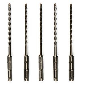 5PCS, 3/16"x6", SDS Plus Hammer Drill Bits
