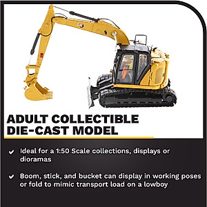 Diecast Masters 1:50 Scale Caterpillar 315 Hydraulic Excavator | High Line Series Cat Trucks & Construction Equipment | 1:50 Scale Model Diecast Collectible Model 85957