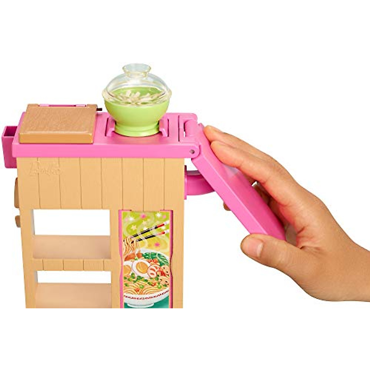 ​Barbie Noodle Bar Playset with Brunette Doll, Workstation and Accessories