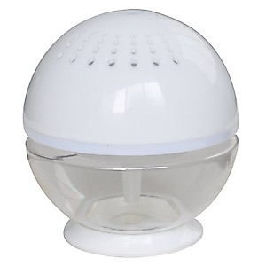 EcoGecko Pure H2O Mini Water Based Air Revitalizer, Air Freshener, Room Aromatizer, Aromatherapy, Aroma and Essential Oil Diffuser with 2 Bottles (10ML) Fragrant Lavender Oil, White