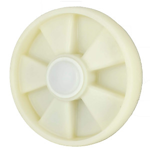 Pallet Jack/Truck Wheels Set (8 pcs) Steer Wheels 7.5" x 2" and Load Wheels 3"x3.75" with Bearings ID 20mm Nylon and Entry/Exit Rollers and Protective Caps