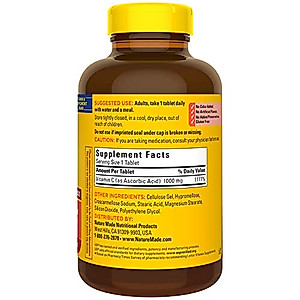 Vitamin C 1000 mg, 300 Tablets, Helps Support the Immune System