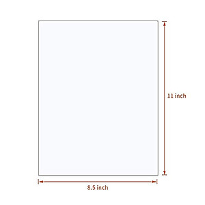 L LIKED 100 Labels Full-Sheet 8-1/2" x 11" Self Adhesive Shipping Labels for Laser & Inkjet Printers