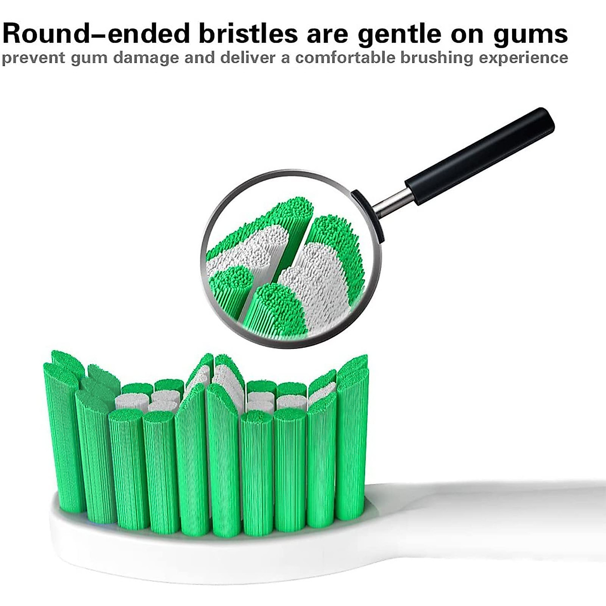 Aoremon Replacement Brush Heads Compatible with Philips Sonicare e-Series HX7022/66(4 Pack), Fit for Sonicare Essence, Xtreme, Elite, Advance, and CleanCare Electric Toothbrush with Hygienic Caps