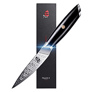 TUO Cleaver Knife, 6.5 inch Meat Cleaver Knife, Vegetable Cleaver Razor Sharp, Nakiri Knife Forged AUS-8 Japanese Stainless Steel, G10 Handle with Gift Box, Falcon S Series