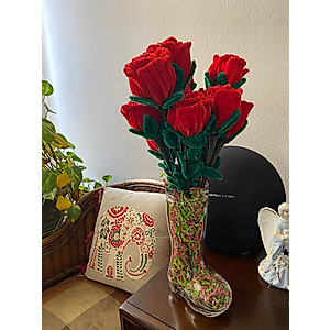 Cuttte Pipe Cleaners Craft Supplies - 300pcs Dark Green Pipe Cleaners Chenille Stems for Craft Kids DIY Art Supplies (6 mm x 12 inch)