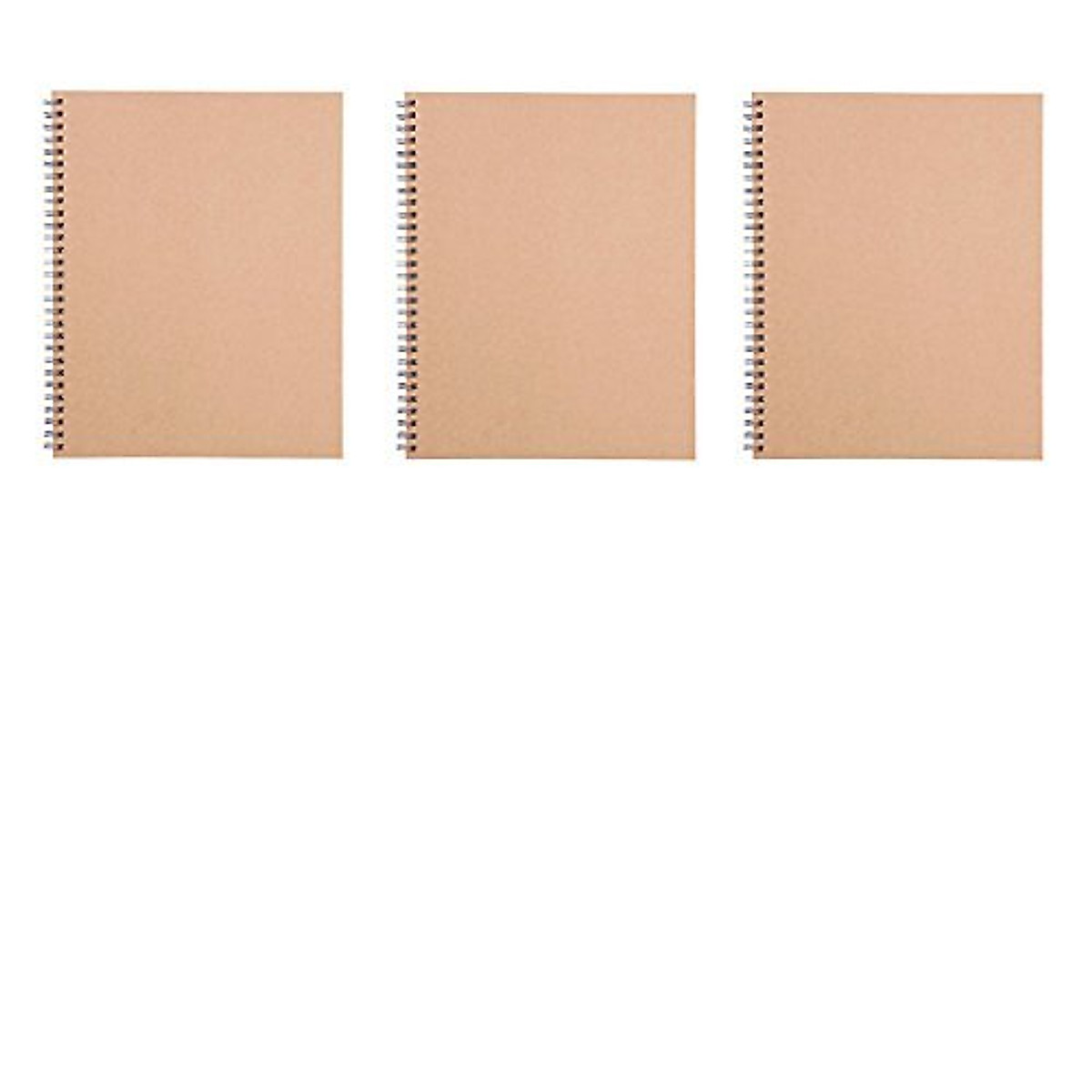 MoMa MUJI Double Ring Notebook B5 80sheets - Pack of 3books Beige