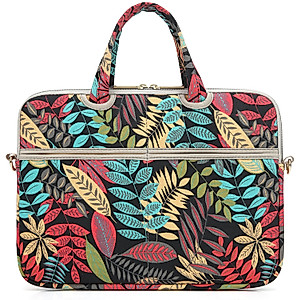 kayond Forest series Black Patten water-resistant Laptop Shoulder Messenger Bag Case Sleeve for 12 Inch 13 Inch Laptop