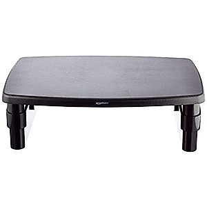 Amazon Basics Adjustable Computer Monitor Riser Desk Stand