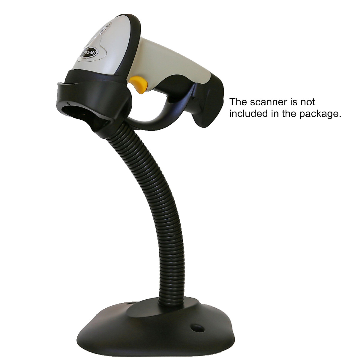 Goose Neck Hands Free Barcode Scanner Stand, Adjustable Barcode Scanning Bar-Code Reader Cradle Holder for Some Barcode Scanners