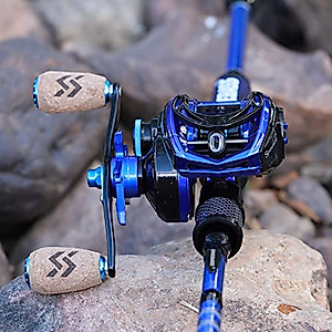 Sougayilang Baitcasting Reels, 7.3:1 Gear Ratio Fishing Reel with Magnetic Braking System- Right Handed