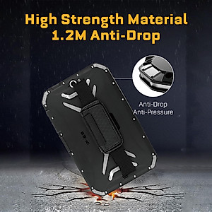 8 inch Rugged Tablet for Android 12, Octa Core Industrial Tablet with Waterproof Drop Proof Enclosure, 4GB RAM 64GB ROM, 8500mAh Battery, 2.4/5G WiFi, GPS,5/13MP Dual Camera, HD Touchscreen(US)